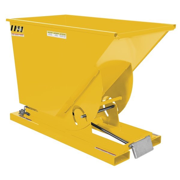 Medium Duty Self-Dump Hopper .75 Cubic Yard 4000 lb Yellow, Vestil, Mfr ...