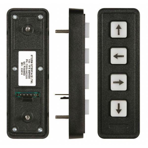 Industrial White Keypad, 4 Key, IP65, Storm Interface, Mfr#: 720 TFX 4 ...